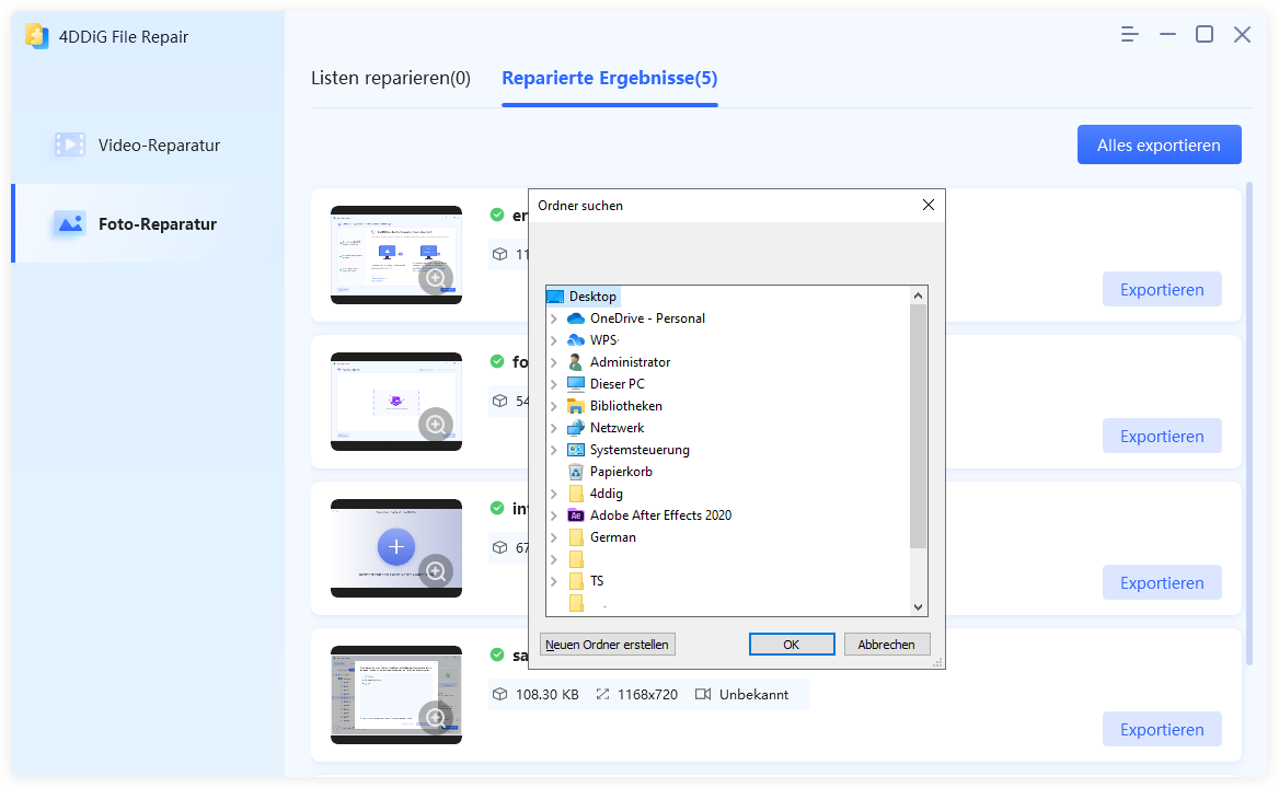 4DDiG Datei Reparatur Anleitung: Wie kann man damit beschädigte Videos und Fotos reparieren?