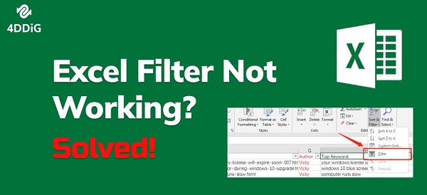 Excel Filter Not Working Best 7 Fixes You Need 8352