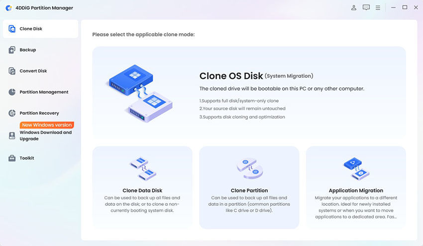 How to Migrate OS to SSD/HDD and Manage Disk Partitions with 4DDiG ...