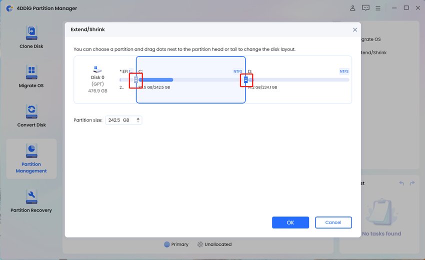 How to Migrate OS to SSD/HDD and Manage Disk Partitions with 4DDiG Partition Manager