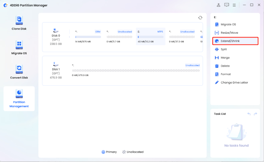 How to Migrate OS to SSD/HDD and Manage Disk Partitions with 4DDiG Partition Manager