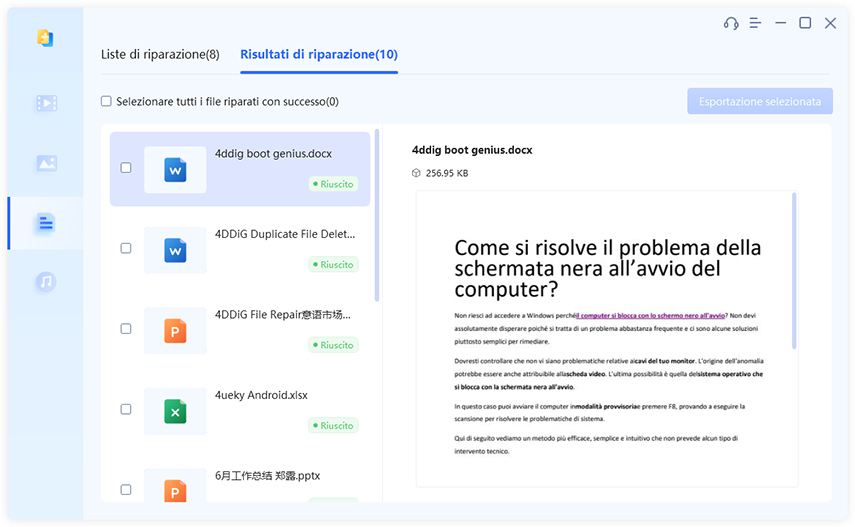 Come utilizzare 4DDiG File Repair, per riparare, migliorare e colorare video e foto？
